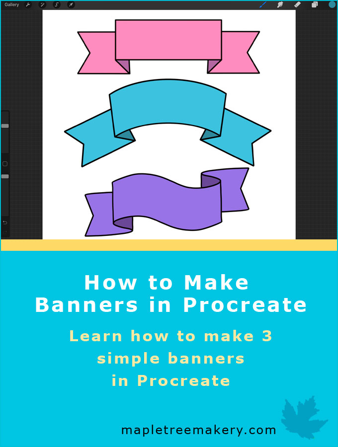 How to Make Banners in Procreate - Maple Tree Makery